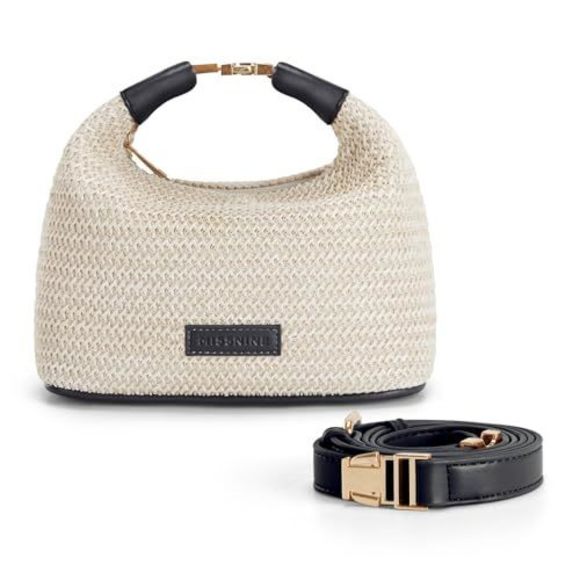 Missnine | Bags | Vacation Ready Small Straw Raffia Crossbody Purse ...